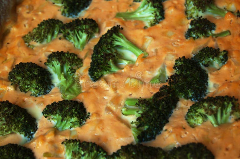 Detail of a broccoli cake stock image. Image of chunks - 53304577