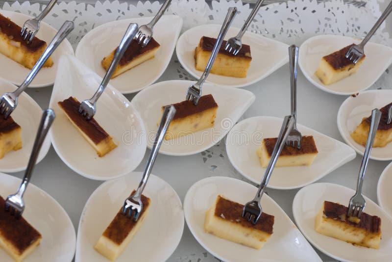 Detail of buffet pastry stock image. Image of bakery - 204042699