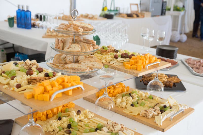 Detail of buffet starters stock photo. Image of closeup - 204042680