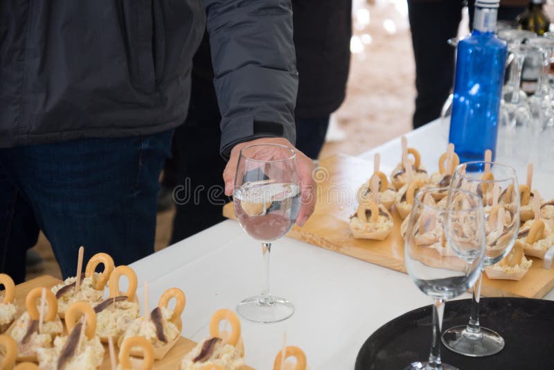 Detail of buffet starters stock photo. Image of food - 204042690