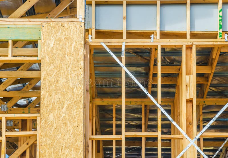 Detail of Interior Walls of a Building Construction Site Stock Photo ...