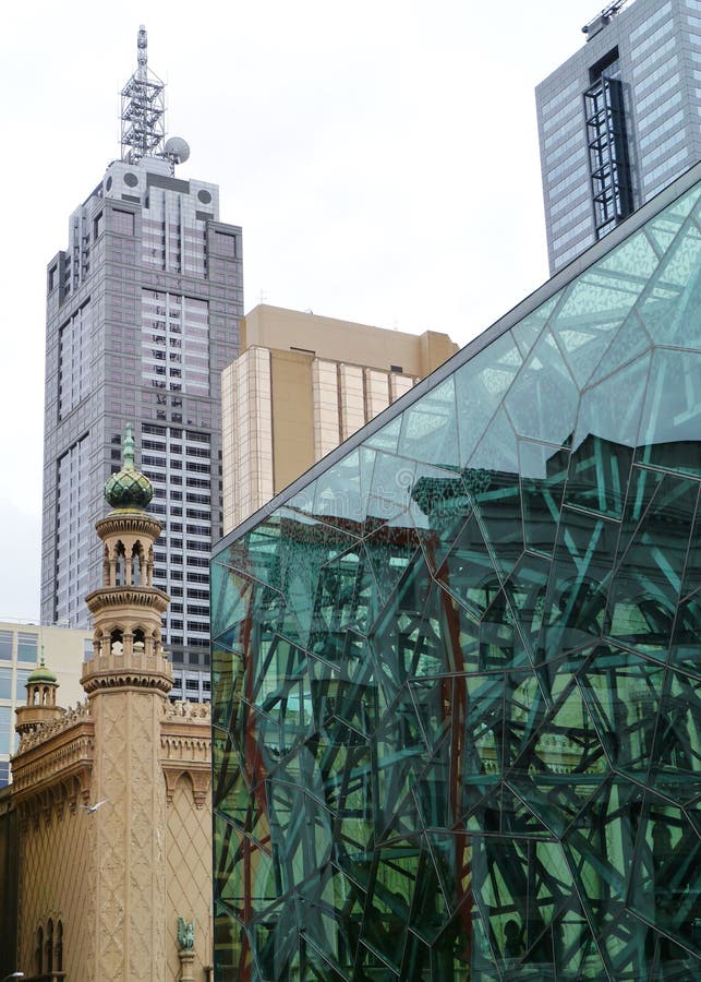 A Detail of a Building on Fed Square in Melbourne Editorial Stock Photo ...