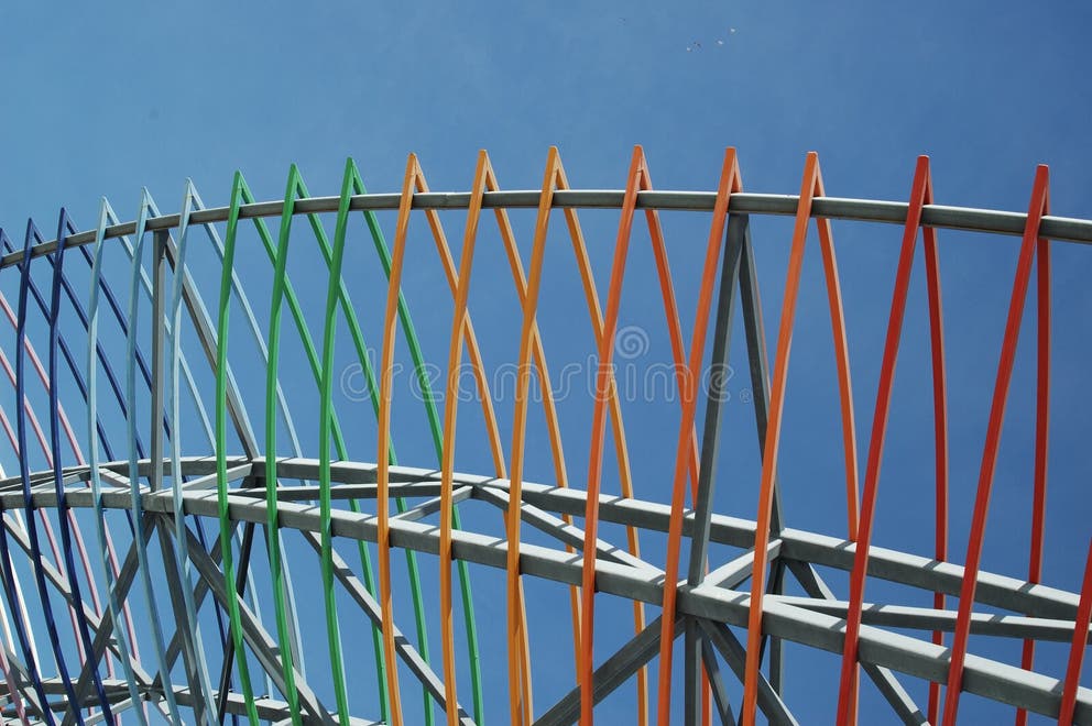 Detail of a Building of Modern Architecture Stock Image - Image of ...