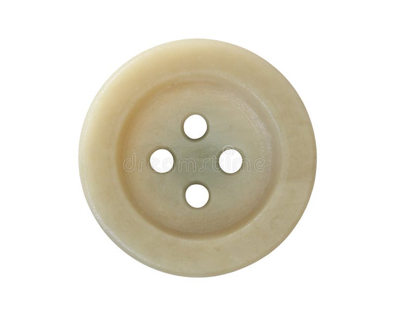 Detail of the Button on White Background Stock Image - Image of sewing ...