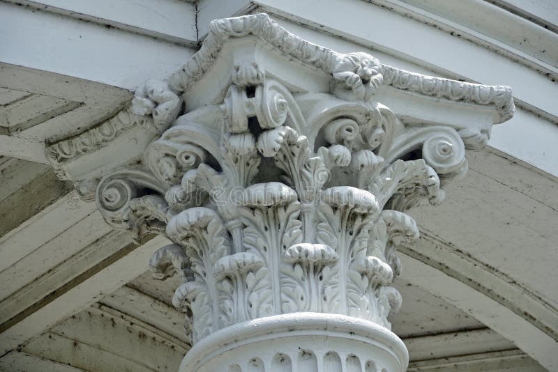 Detail of Capital on Top of Ionic Column Stock Image - Image of scroll ...