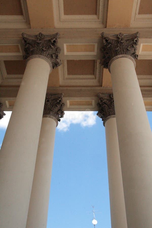 Detail of capitol columns stock image. Image of orders - 98563547