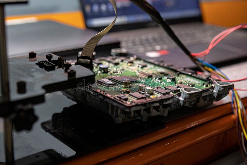 Car Ecu Bench Reading Method Editorial Photography - Image of motor ...