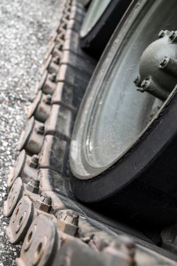 Detail of a Chain Track on an Heavy Tank Stock Photo - Image of armor ...