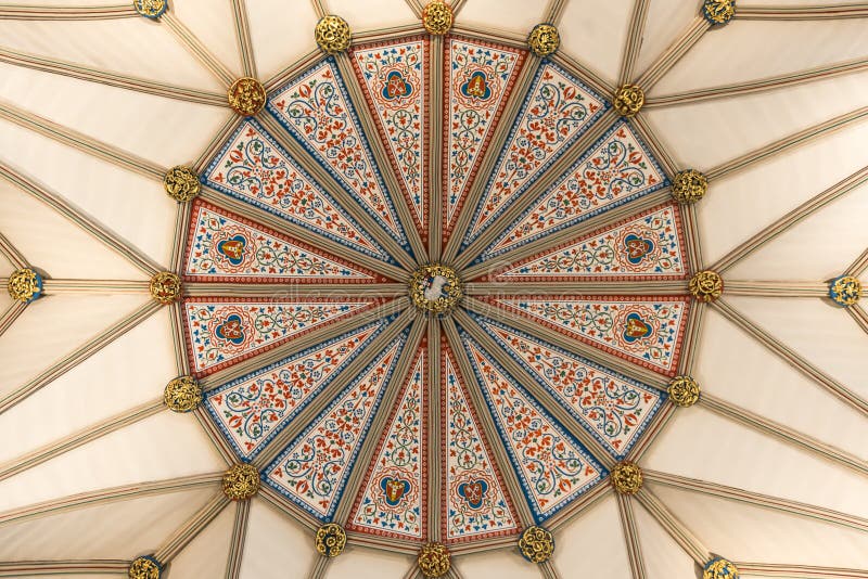 York Minster Chapter House Ceiling, UK Editorial Photo - Image of ...