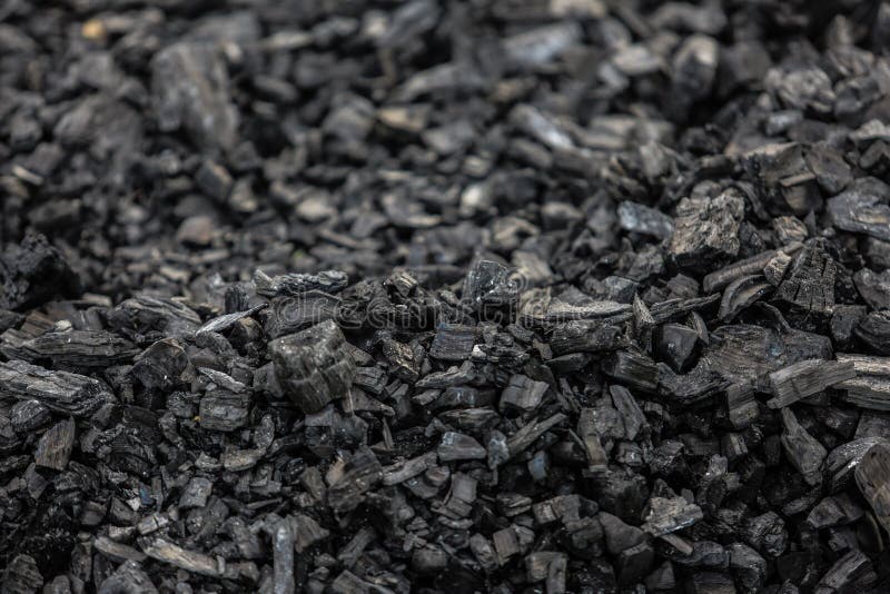 Char-coal. Pattern, Heap. Pile of Bituminous Coal Cinder. Stone Coal ...
