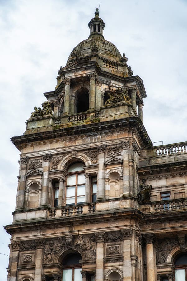 Glasgow City Chambers stock image. Image of george, square - 102786473