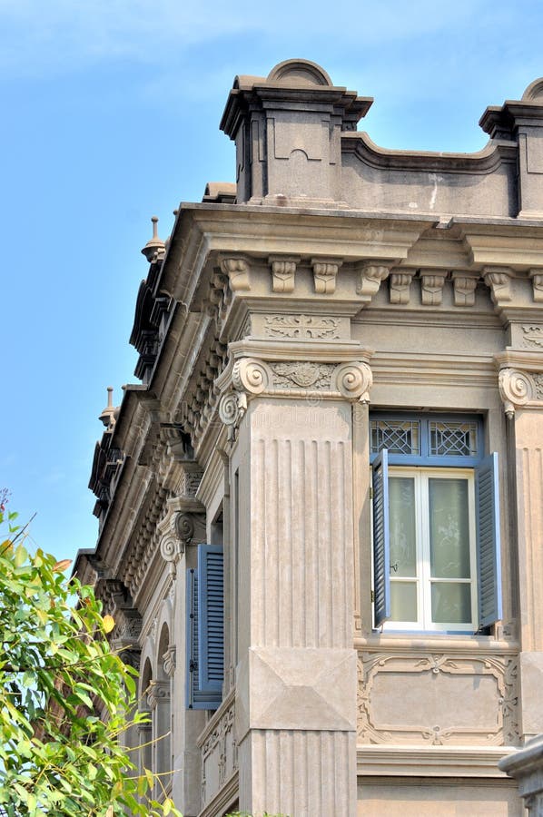 Detail of Classical Building with Exquisite Carve Stock Image - Image ...