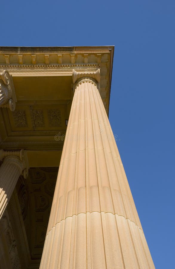 Detail of Classical Column stock image. Image of blue - 3390455