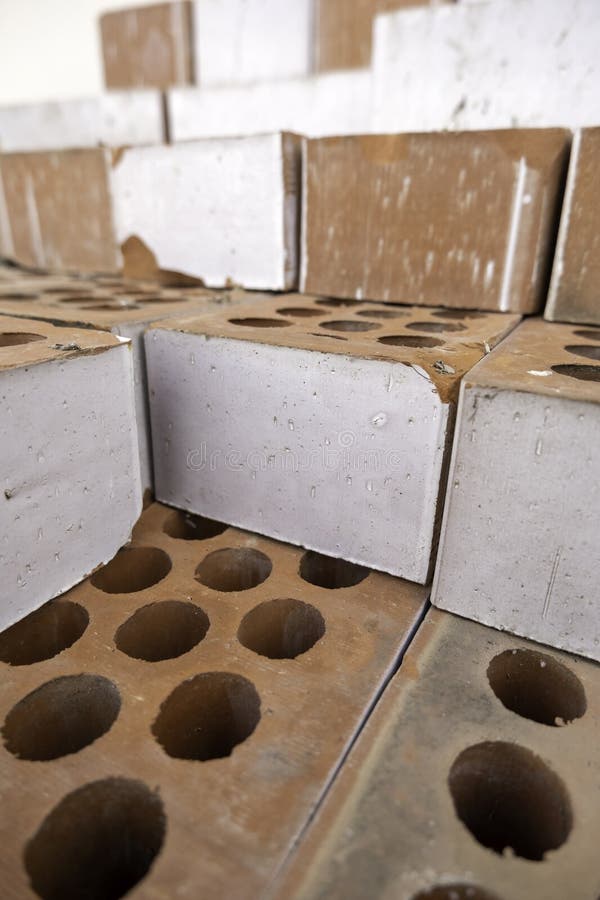 Bricks with holes stock image. Image of void, wall, natural - 274416983