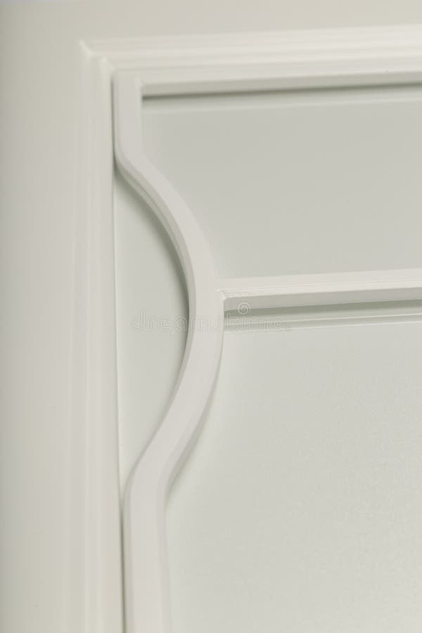 Detail Close-up of a White Frame Facade for the Kitchen. Stock ...
