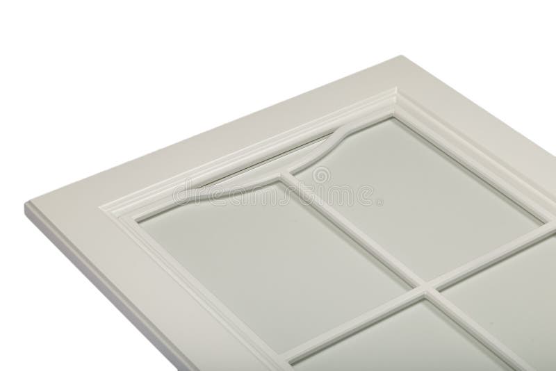 Detail Close-up of a White Frame Facade for the Kitchen. Stock ...