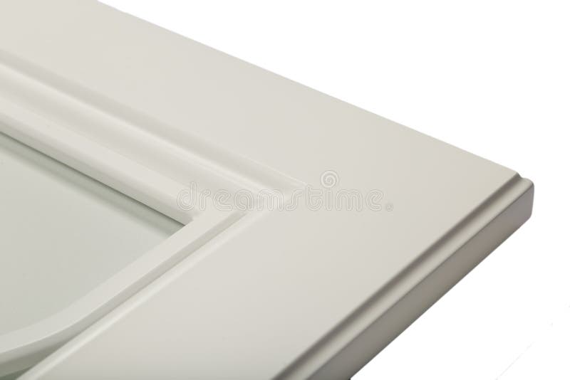 Detail Close-up of a White Frame Facade for the Kitchen. Stock ...