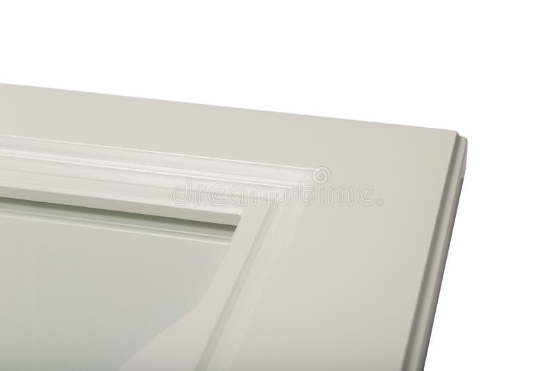 Detail Close-up of a White Frame Facade for the Kitchen. Stock ...