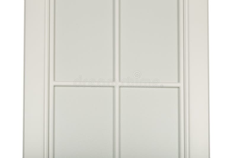 Detail Close-up of a White Frame Facade for the Kitchen. Stock ...