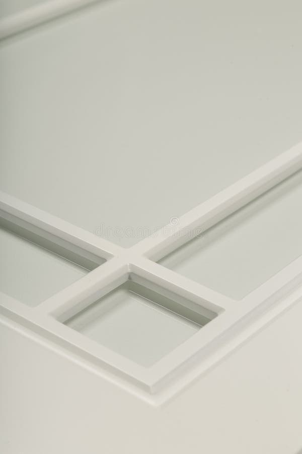 Detail Close-up of a White Frame Facade for the Kitchen. Stock Image ...