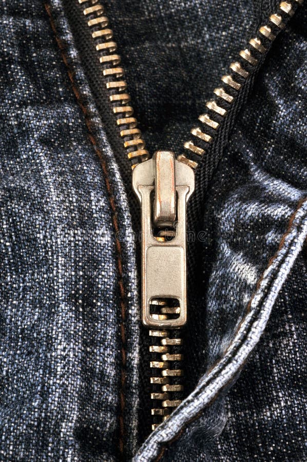 Zipper of Jeans in Close Up Stock Image - Image of fashion, jeans ...