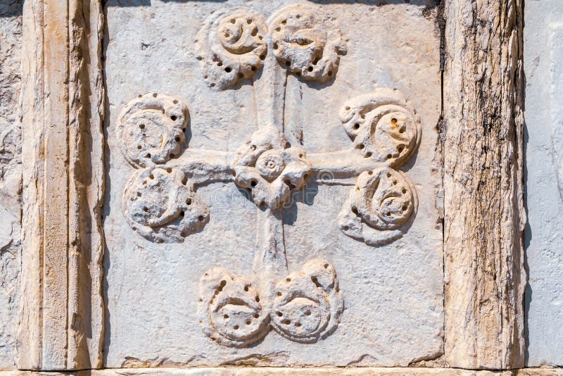 Detail of Coats of Arms in Stone Stock Image - Image of architecture ...