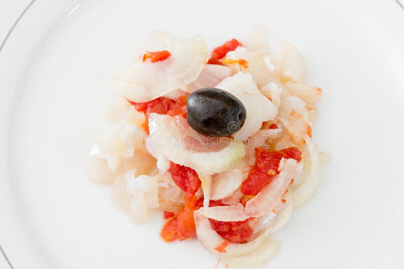 Detail cod salad stock photo. Image of traditional, cuisine - 68753982