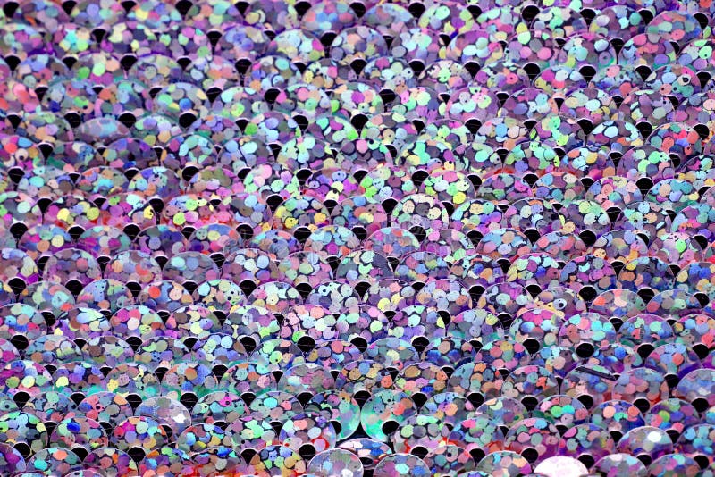 Detail of Colorful Sequin Fabric Stock Photo - Image of glamour ...