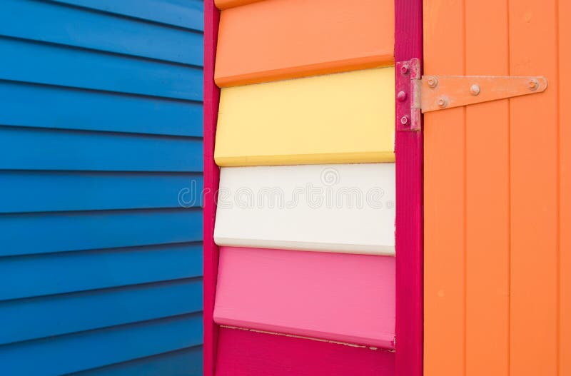 Detail of Colorful Wooden Building Stock Image - Image of detail ...