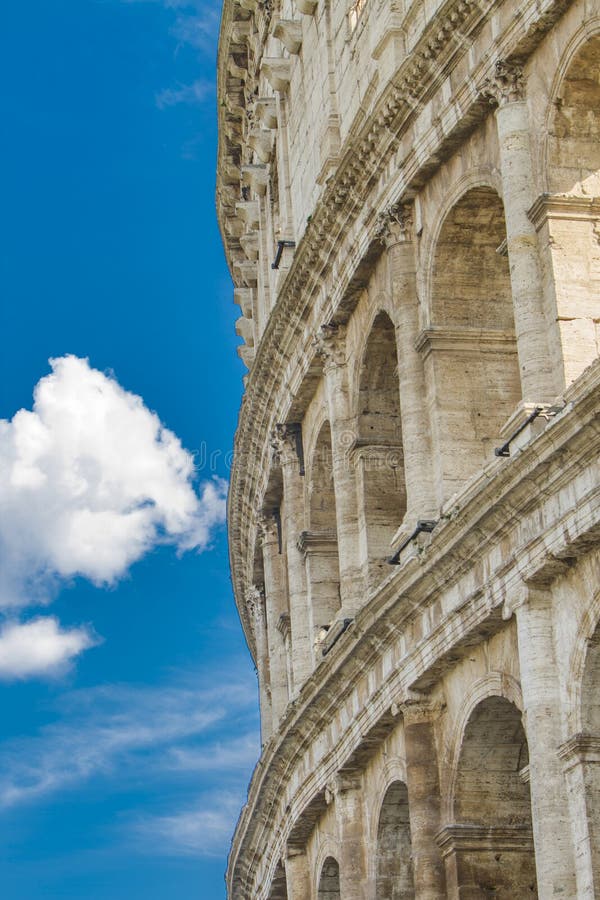 Detail of the Colosseum in Rome with the Famous Inscription by Pope ...
