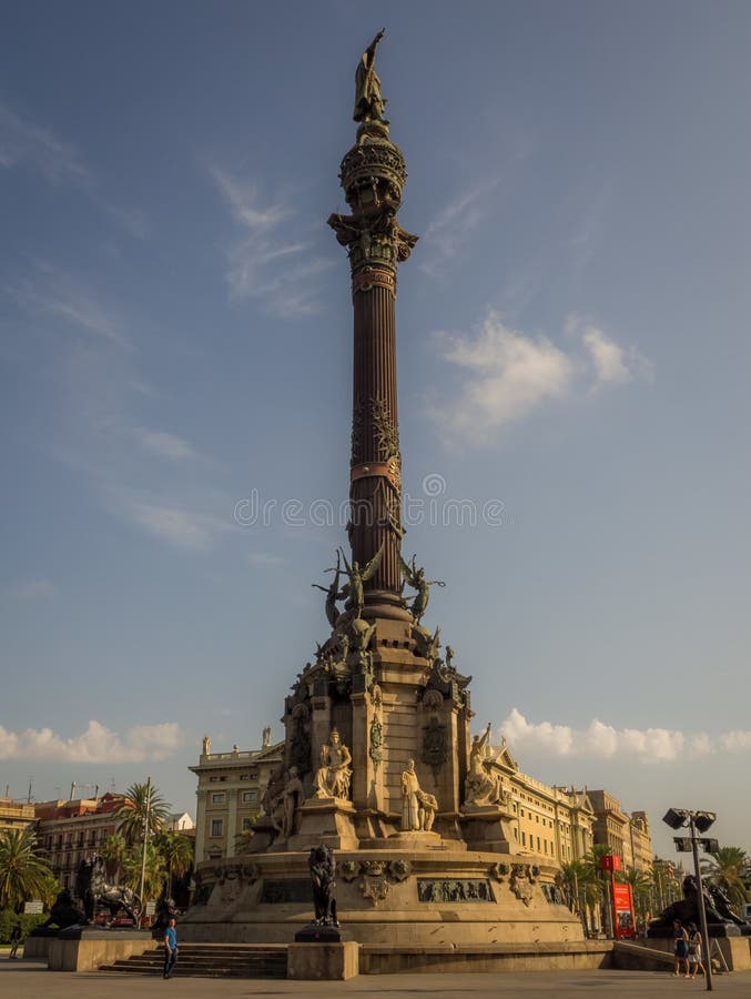 Detail of Columbus Monument Editorial Image - Image of artistic ...