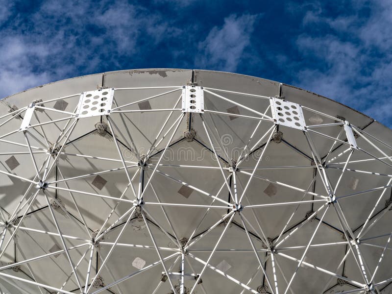 Detail of the Complex Structure on the Rear of a Radio Telescope Dish ...
