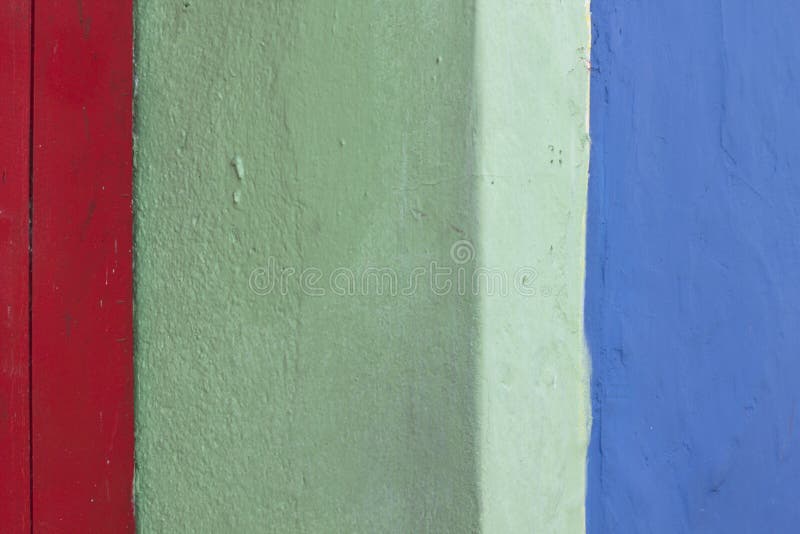 Detail of Composition with Painted Wall Stock Photo - Image of abstract ...