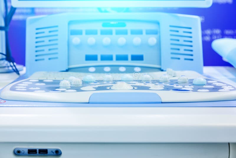 Detail of Computer Ultrasound with X-ray in Modern Medicine. Control ...