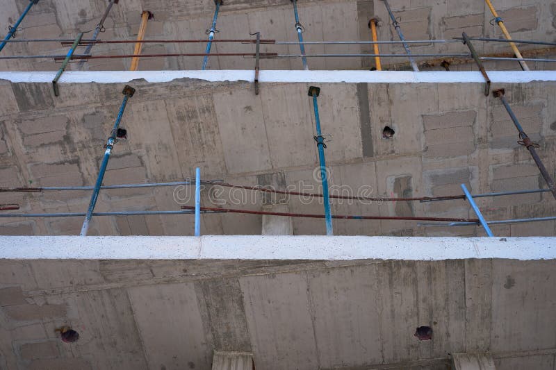 Concrete Structure of a Building Under Construction Stock Image - Image ...