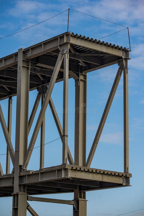 Detail of the Construction of the Steel Structure of the Bridge Stock ...
