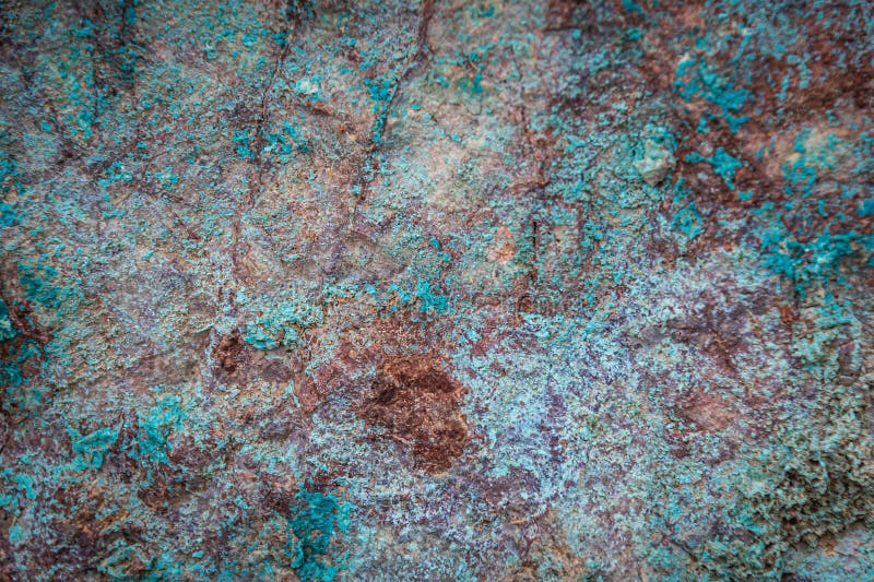 Detail of Copper Ore Embedded in Granite Rock Stock Photo - Image of ...