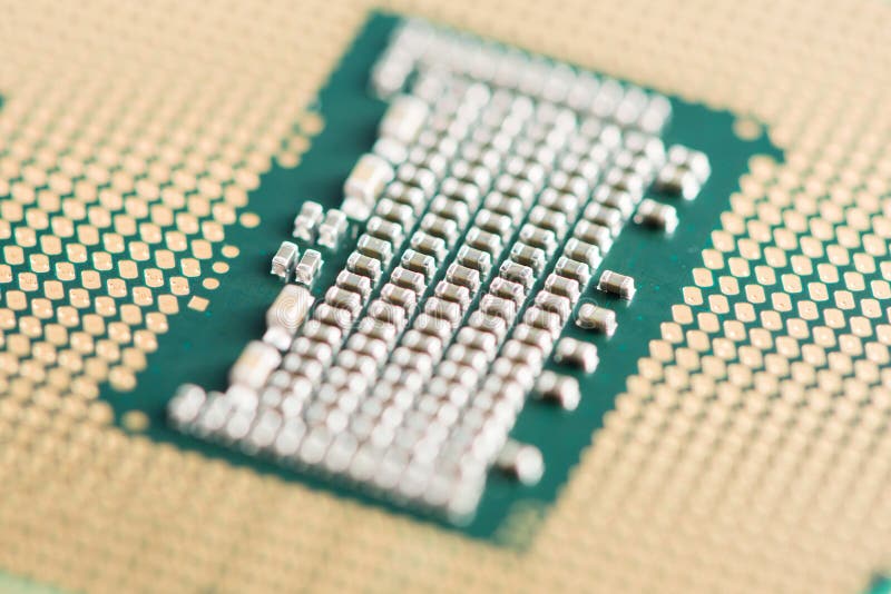 Detail of CPU stock image. Image of chipset, computing - 215124883