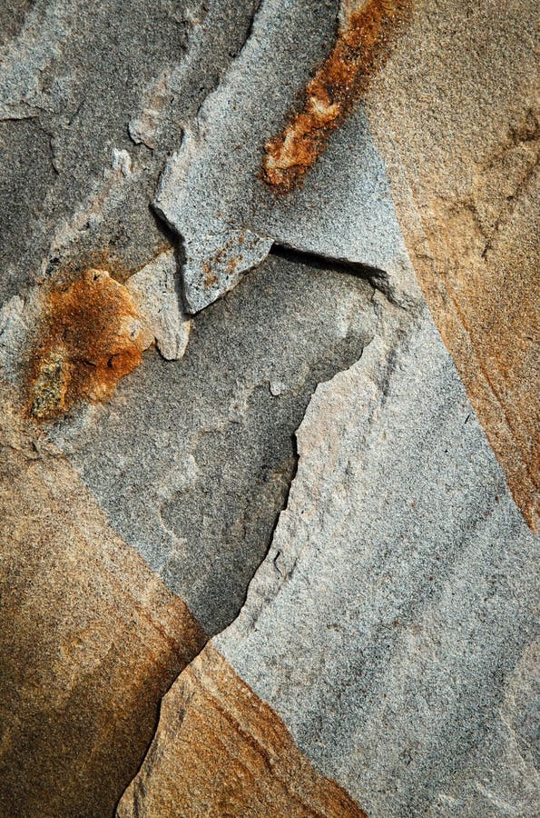Detail Crack Gray Sandstone Rock Stock Photo - Image of grey, rock ...