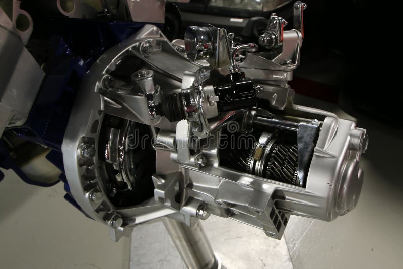 Detail of the Cross-section of the Petrol Engine Gearbox Stock Image ...