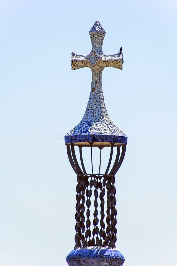 Detail of Cross tower stock image. Image of landmark - 38123019