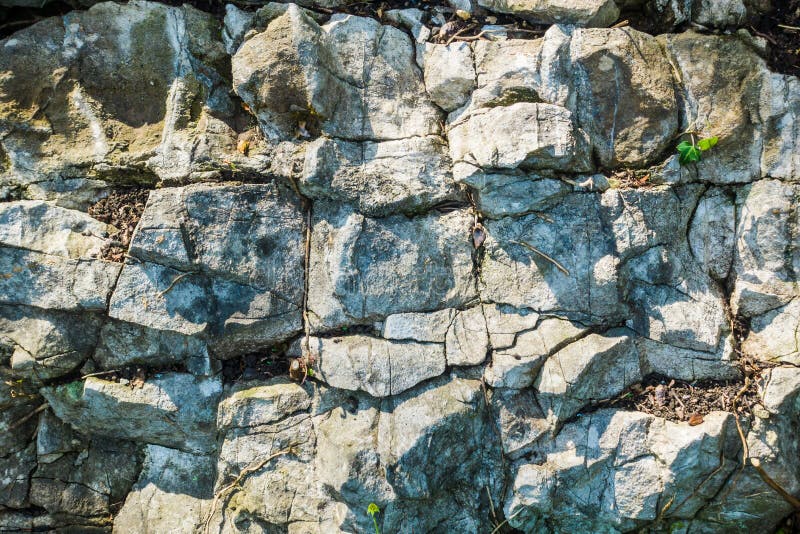 Detail of Crumbling Limestone on a Rockface Stock Image - Image of ...