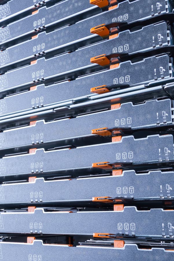 Cluster of hard drives stock photo. Image of information - 16474322