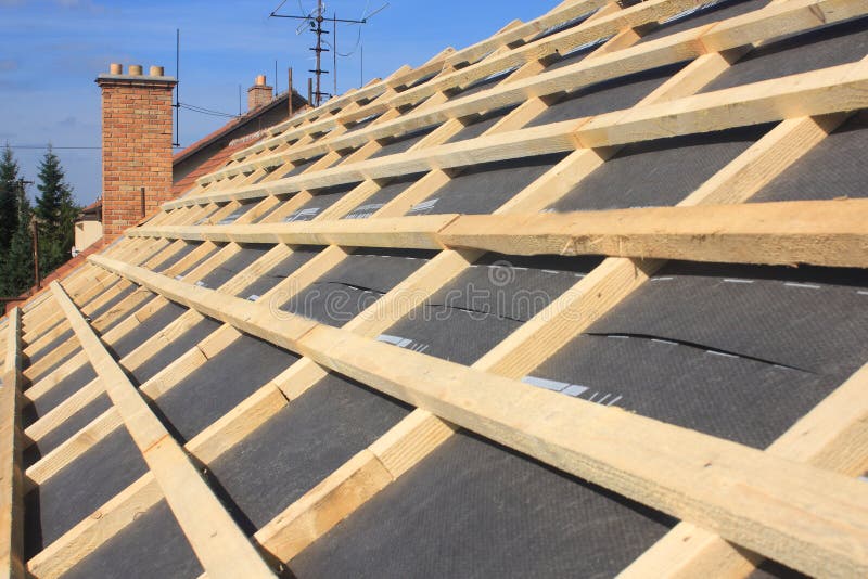 Detail des Dachs stockfoto. Bild von architektonisch - 44889784