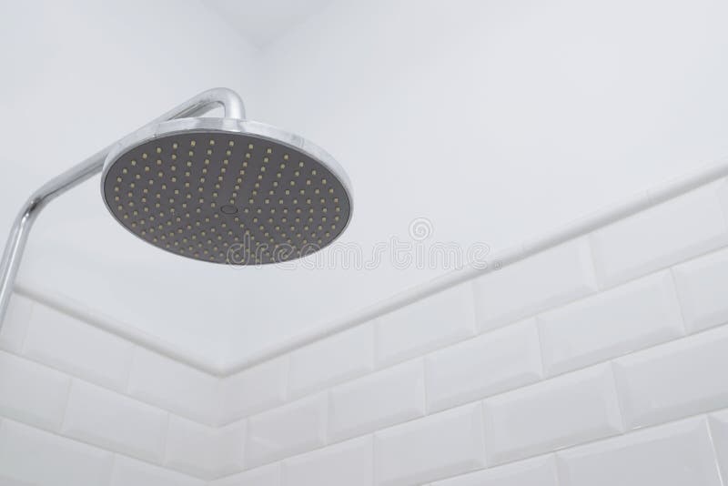 Detail of designer shower stock image. Image of hotel - 265710345
