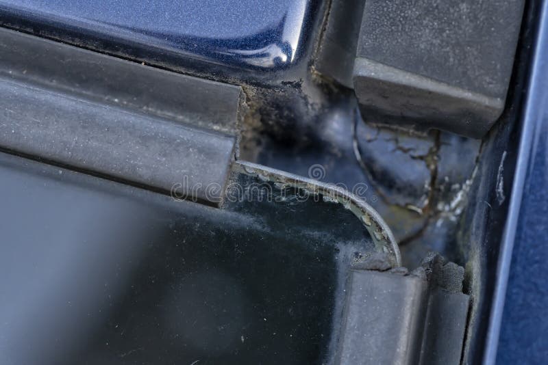 Detail of the Deterioration of the Rubber Gaskets of the Windows of an ...