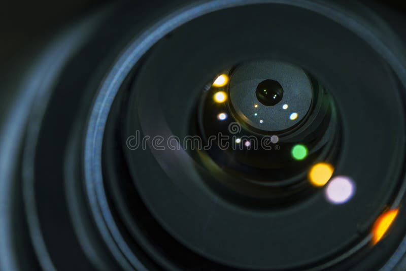 Detail of a Diaphragm of a Camera Stock Photo - Image of professional ...