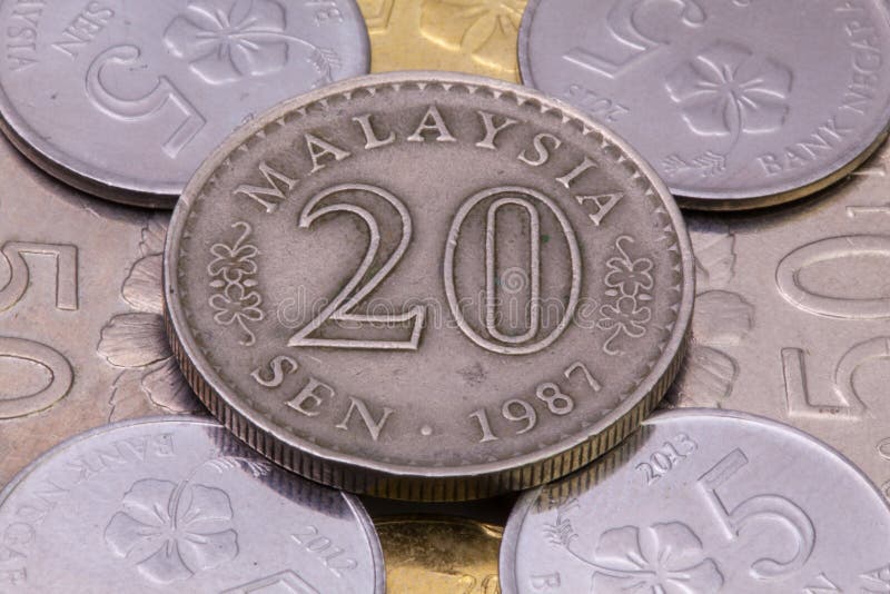 Detail of Different Malaysian Ringgit Coins Stock Photo - Image of ...