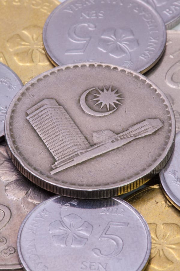 Detail of Different Malaysian Ringgit Coins Stock Image - Image of ...