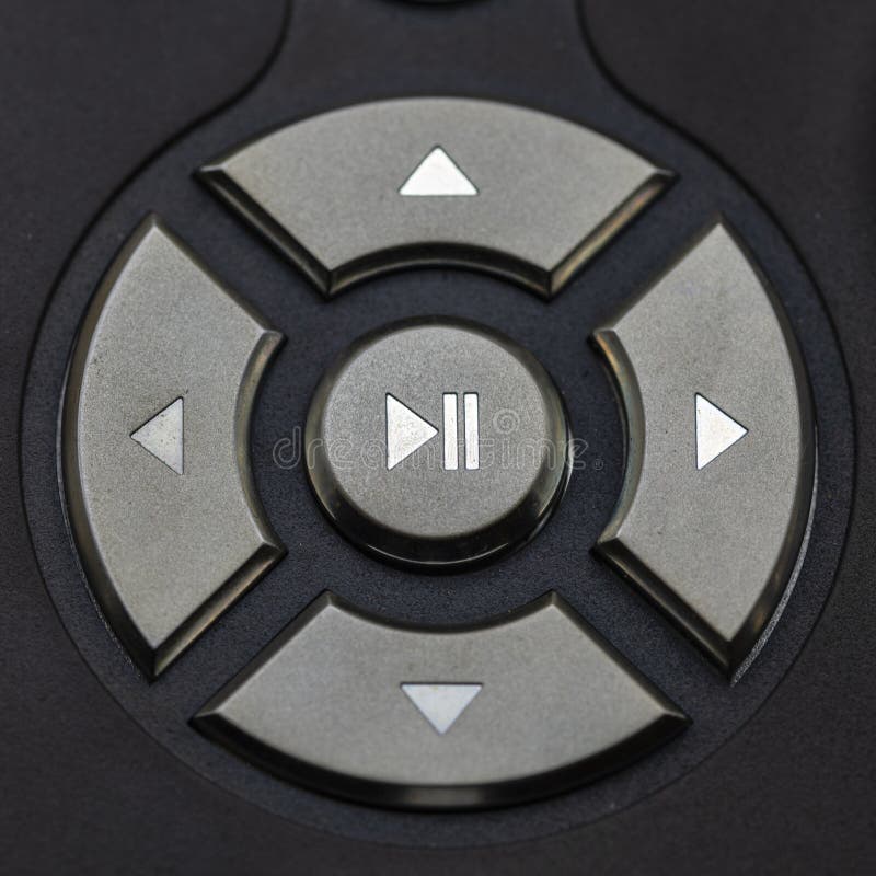 Detail of the Directional Buttons of a Remote Control Stock Image ...